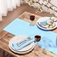 Baby Blue Table Runner 48 Inch - Waterproof, Washable & Reusable ...