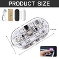 4 PCS Car LED Lights Interior Wireless, Super Bright 7 Colors Auto ...
