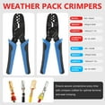 12Pcs Deutsch Crimp Tool Kit Weather Pack Crimpers Close Barrel & Open ...