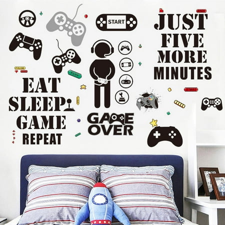 Gamer Wall Sticker Gamer Wall Decals Children Video Game Room Decor ...