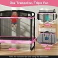 Barara King 6FT Small Rectangle Trampoline with Swing and Horizontal ...