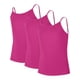 Hanes Girls Tanks, 3 Pack Cami Tanks With Shelf Bra Value Pack Sizes 6 ...