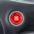 Sports Red Aluminum Keyless Engine Push Start Button & Surrounding Ring ...