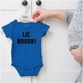 Lil Broski Funny Younger Brother Bodysuit Jumper Boys Infant Baby ...