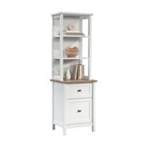 Sauder Cottage Road Engineered Wood Storage Tower in White Finish ...