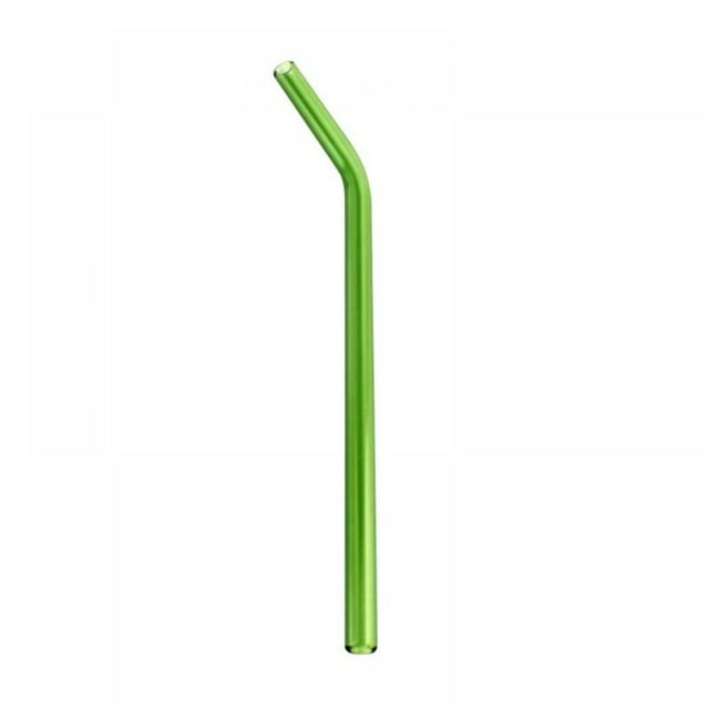Reusable Bent Glass Drinking Straws, Shatter Resistant, Non-Toxic, Eco ... Reusable Bent Glass Drinking Straws, Shatter Resistant, Non-Toxic, Eco ...