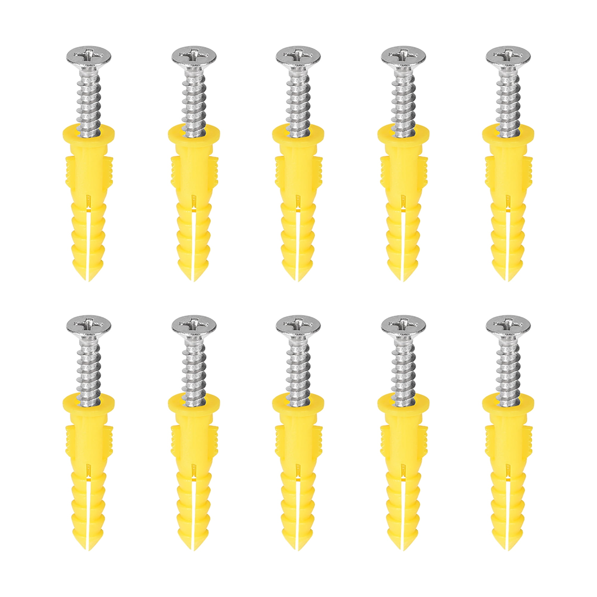 6X30mm Plastic Expansion Pipe Column Concrete Anchor Wall Plug Frame