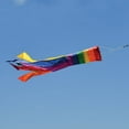 In the Breeze 24-Inch Rainbow Column Windsocks, Colorful Outdoor Garden ...