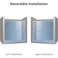 Bypass Sliding Tub Shower Door Sorrento Economy Series Adjustable 56 ...