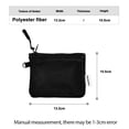 Agiufgs Mesh Pouch Polyester Fiber, Double-Layer Storage Organizer with ...