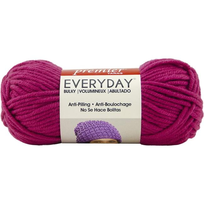 Premier Yarns Everyday Bulky Yarn-Magenta - Walmart.com