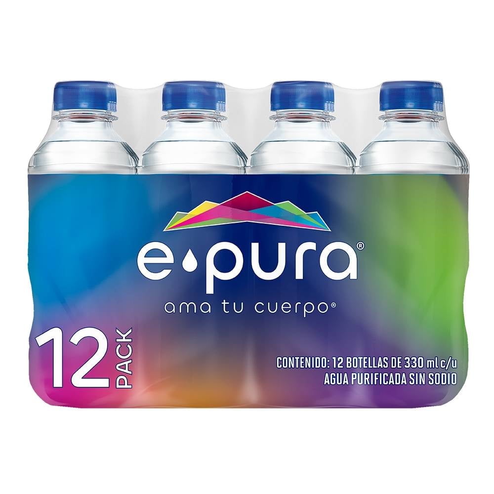 Agua Epura 12 botellas de 330 ml c/u | Walmart en línea
