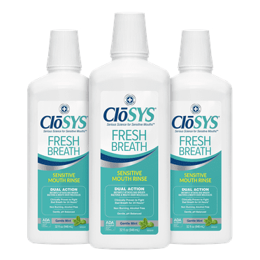 Closys Healthy Teeth Oral Rinse Mouthwash, Fluoride Anti-Cavity, 32 Fl ...