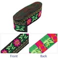 Embroidery Polyester Ribbons Jacquard Ribbon Garment Accessories Floral ...