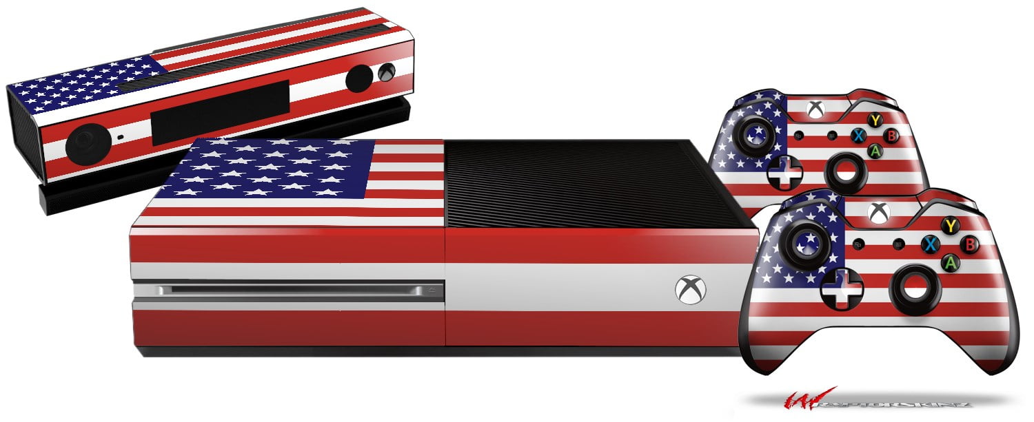 USA American Flag 01 - Skin Bundle Decal Style Skin fits XBOX One ...