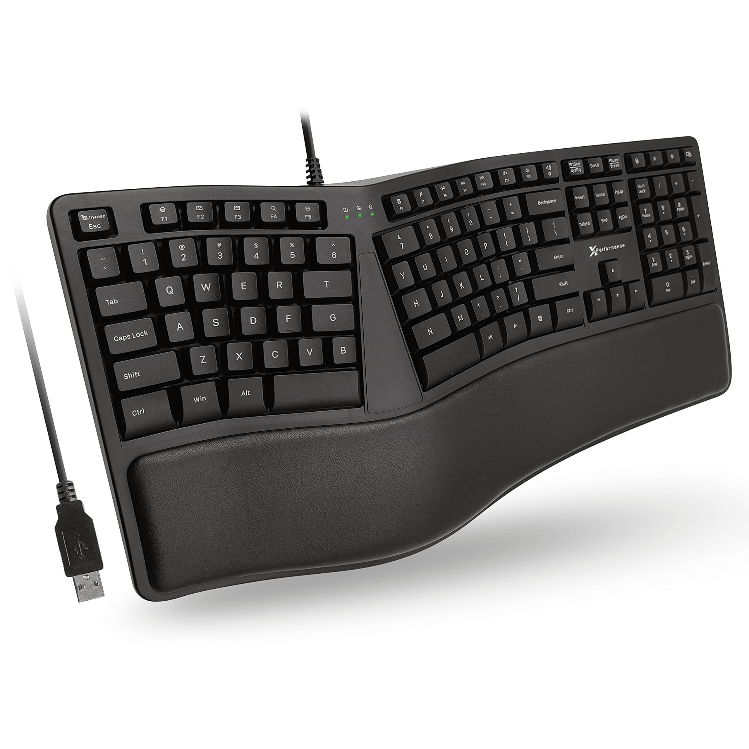 X9 Performance Teclado con Cable Ergonómico con Reposamuñecas - Tipo de ...
