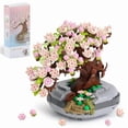 Mini Plant Bonsai Building Block Flower Plant Cherry Blossom Tree ...