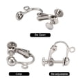 Brass Screw Clip Earring Converter Spiral Ear Clip for Ears with Loop ...