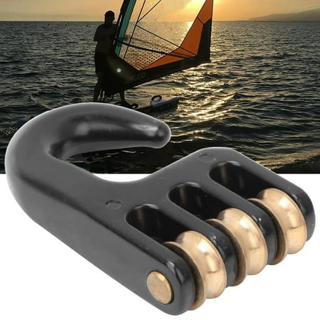 Wchiuoe Windsurf Rigging Pulley, Aluminium Alloy Black Universal ...