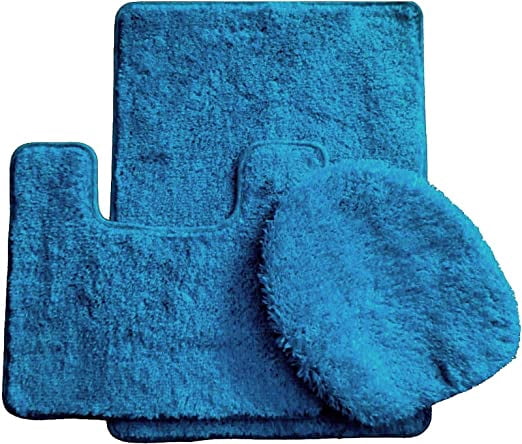 3PC LUXURY BATHMAT ROYAL BLUE - Walmart.com