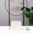 8-Inch White Quartz Crystal Singing Bowl for Mindfulness Meditation ...
