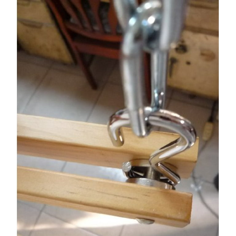 Cooks Standard Ceiling Mount Wooden Pot Rack Single Bar | Shelly Lighting