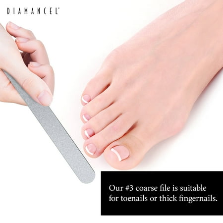 Diamancel Luxury Diamond Toenail File – #3 Coarse Grit – For Toe Nails ...