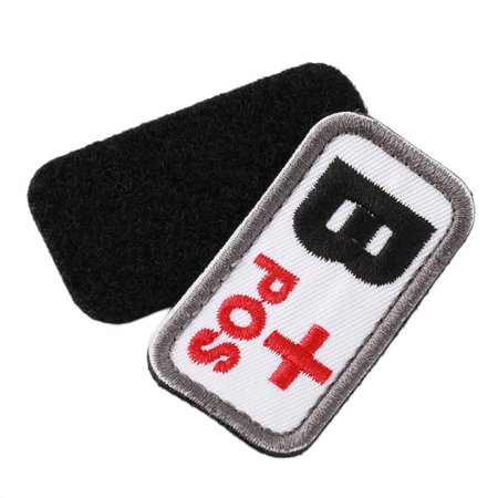 Medical Military B+ Pos Magic Blood Type Paste Epaulet Self Adhesive ...
