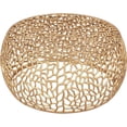 Meridian Furniture Priya Solid Gold Aluminum Coffee Table - Walmart.com