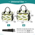 ALAZA Cute Cartoon Crocodile Print Cooler Lunch Bag Insulated Reusable ...