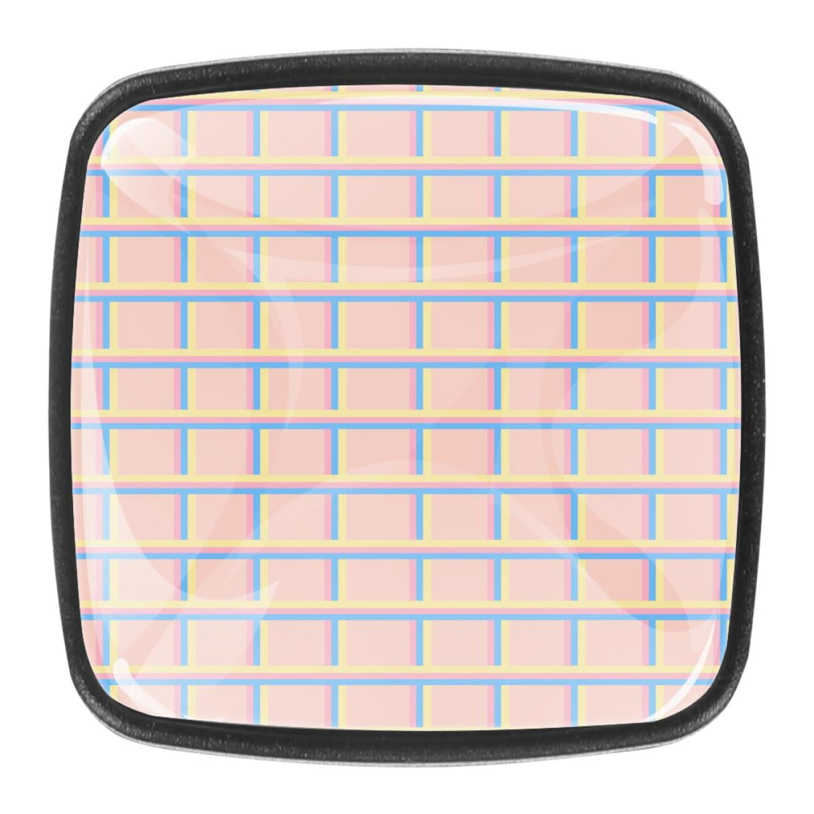 4 Pcs Square Cabinet Handle Cupboard Knob Drawer Pulls Handle Lattice ...