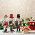 3 Pcs Giant Nutcracker Chubby Puppet Display Colorful Soldier Decor ...