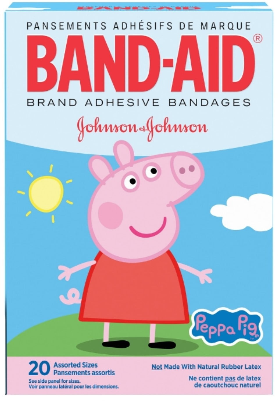 Band-Aid Bandages, Peppa Pig, Assorted Sizes 20 ct (Pack of 2 ...
