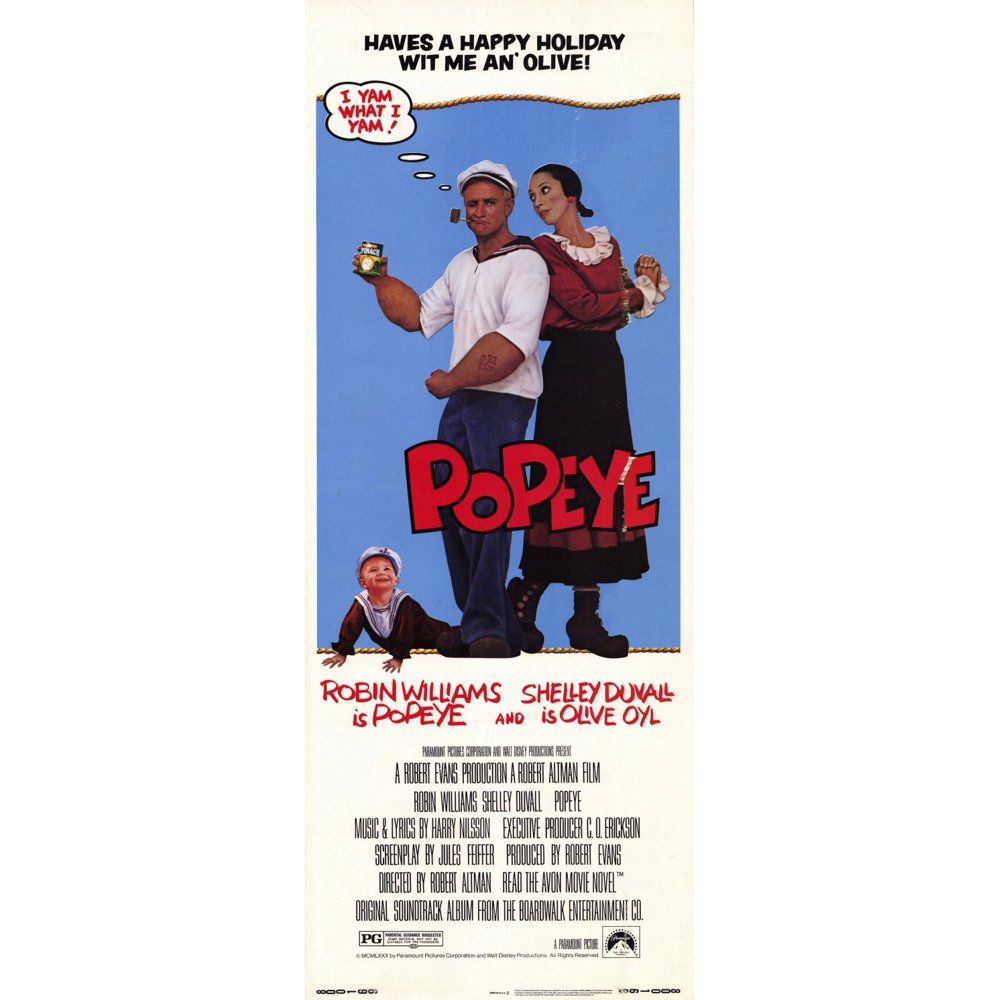 Popeye POSTER (14x36) (1980) (Insert Style A) - Walmart.com - Walmart.com