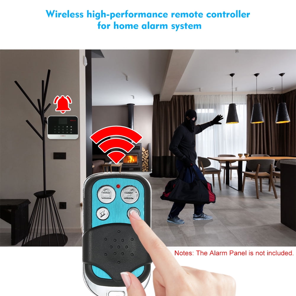 433MHz Wireless Metal Remote Controller with Keychain with Arm/Disarm ...