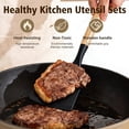 Silicone Cooking Utensils Set, Heat Resistant Kitchen Cooking Utensils ...