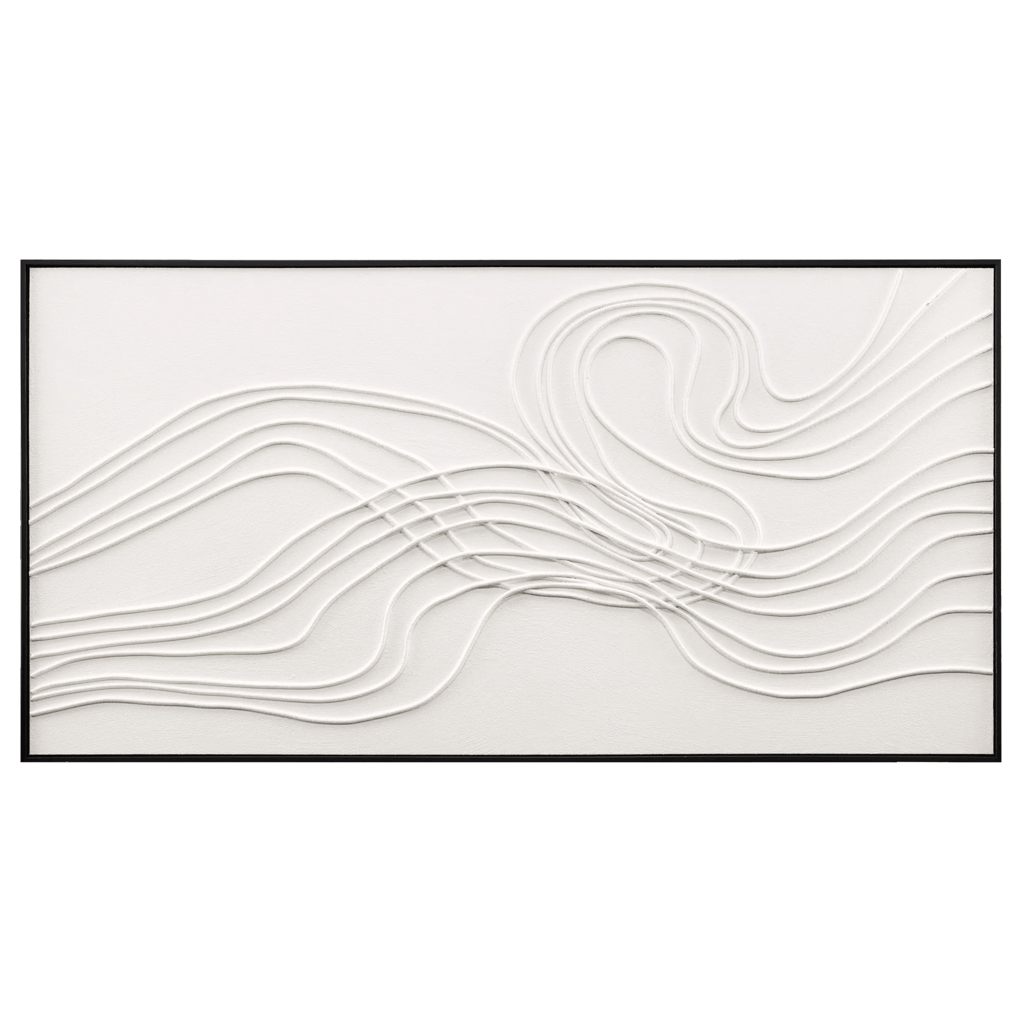 Click here for Bouclair Off White Tangled Lines Abstract Framed A... prices
