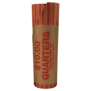 Coin-Tainer Preformed Tubular Coin Wrappers, Quarters, $10, 1000 ...