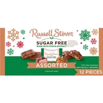 RUSSELL STOVER Christmas Sugar Free Assorted Chocolate Candy Gift Box ...