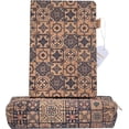Cork A5 Notebook and Pencil Pouch Set Blank Journal Moroccan Tile ...