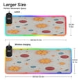Large RGB Wireless Charging Mouse Pad Sun and Rocket Pattern14 LED ...