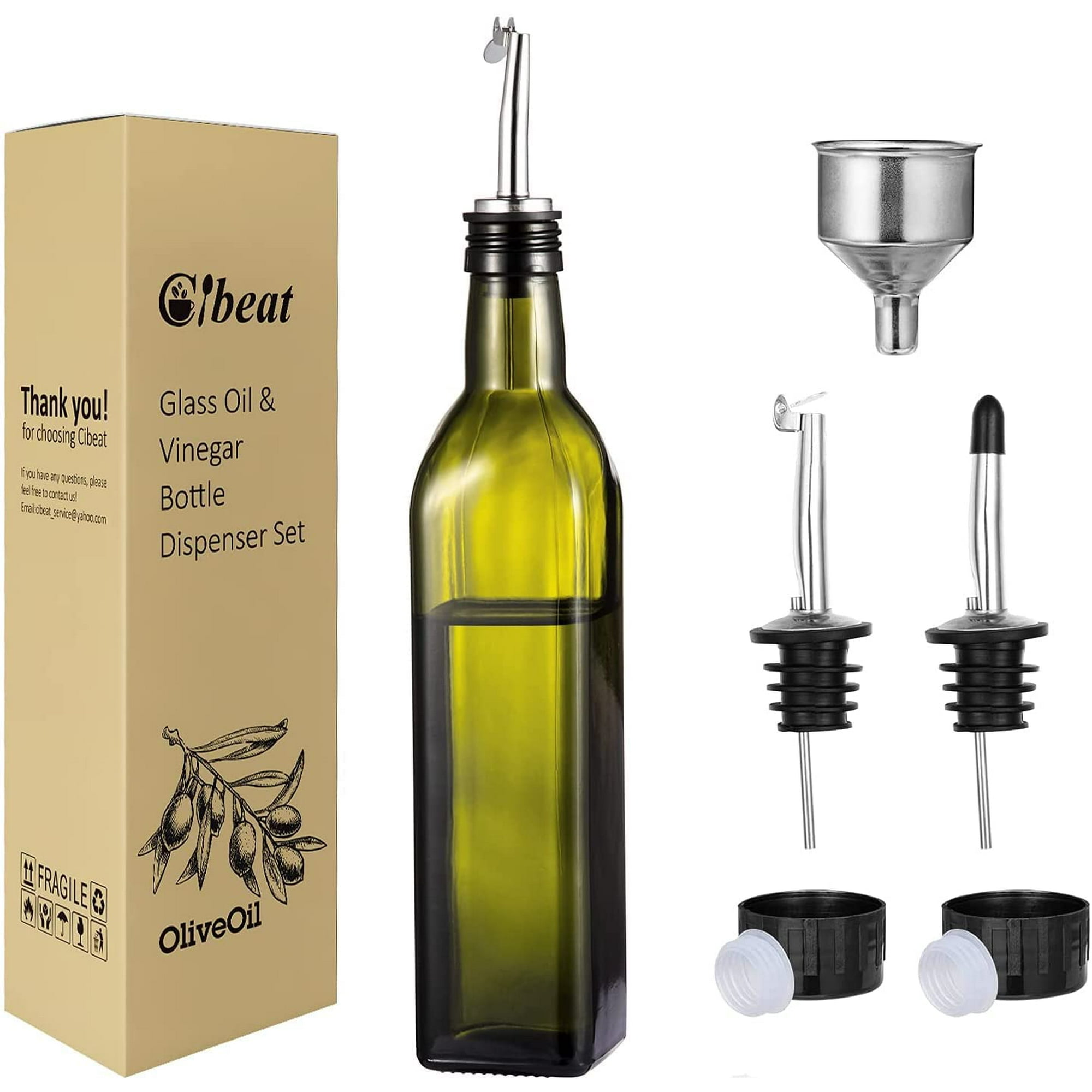 Glass Oil Bottle With Spout