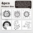 1Set 6Pcs Plant PVC Plastic Waterproof Self-adhesive Stickers Set Light ...