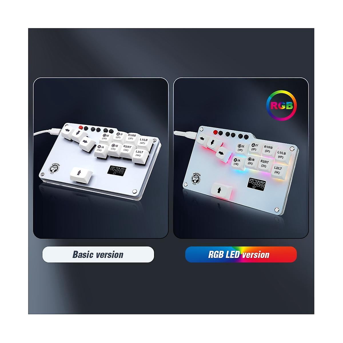Mini GP2040 Fightstick Game Pad Teclado Cherry MX Switch para PS3 ...