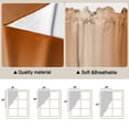 Burnt Orange Swag Curtain Valance for Small Windows, Ombre Solid Color ...