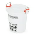 Tuff Stuff Products FS7 7 Gallon Feed and Seed Heavy Duty Plastic Drum Bucket Pail with Locking ...