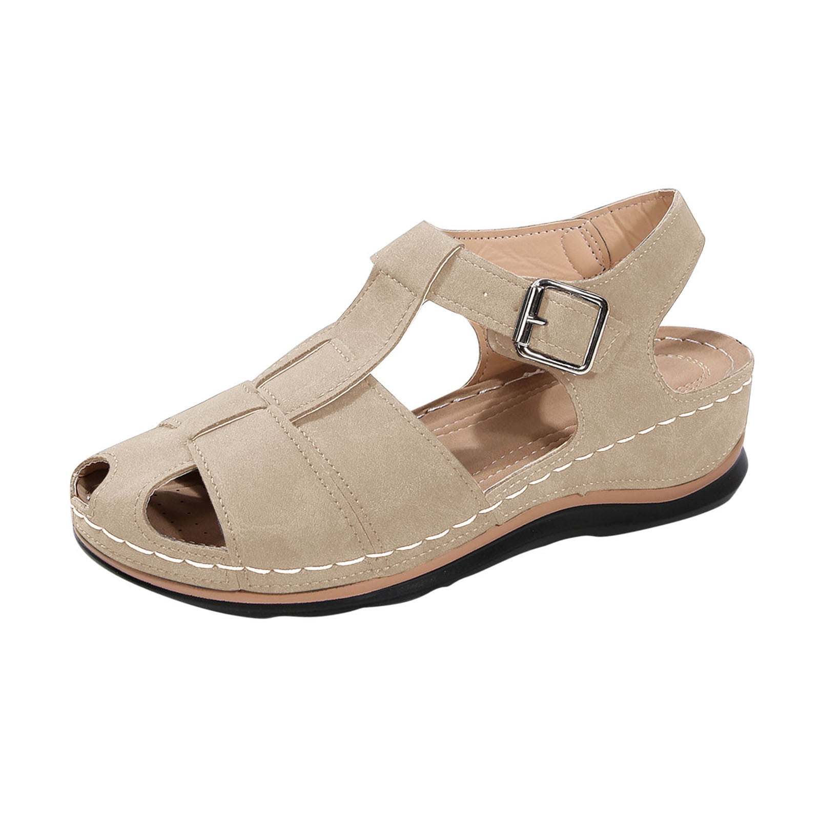 Click here for Lovzfmll Womens Sandals Closed Toe Ankle Strap Com... prices