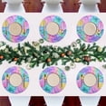 15.4 Inch Round Woven Placemats set of 1 for Dining Table Washable Heat ...