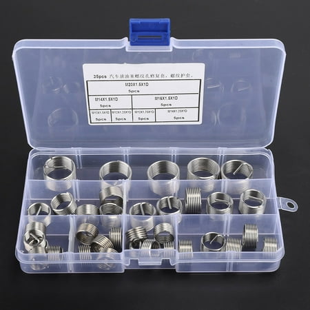 Thread Repair Tap Insertion Tool Thread Insert 35pcs Car Drain Plug ...