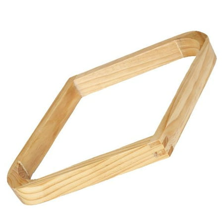 Diamond Shaped Nine Ball Rack with Oak Finish Billiards / Pool Table ...